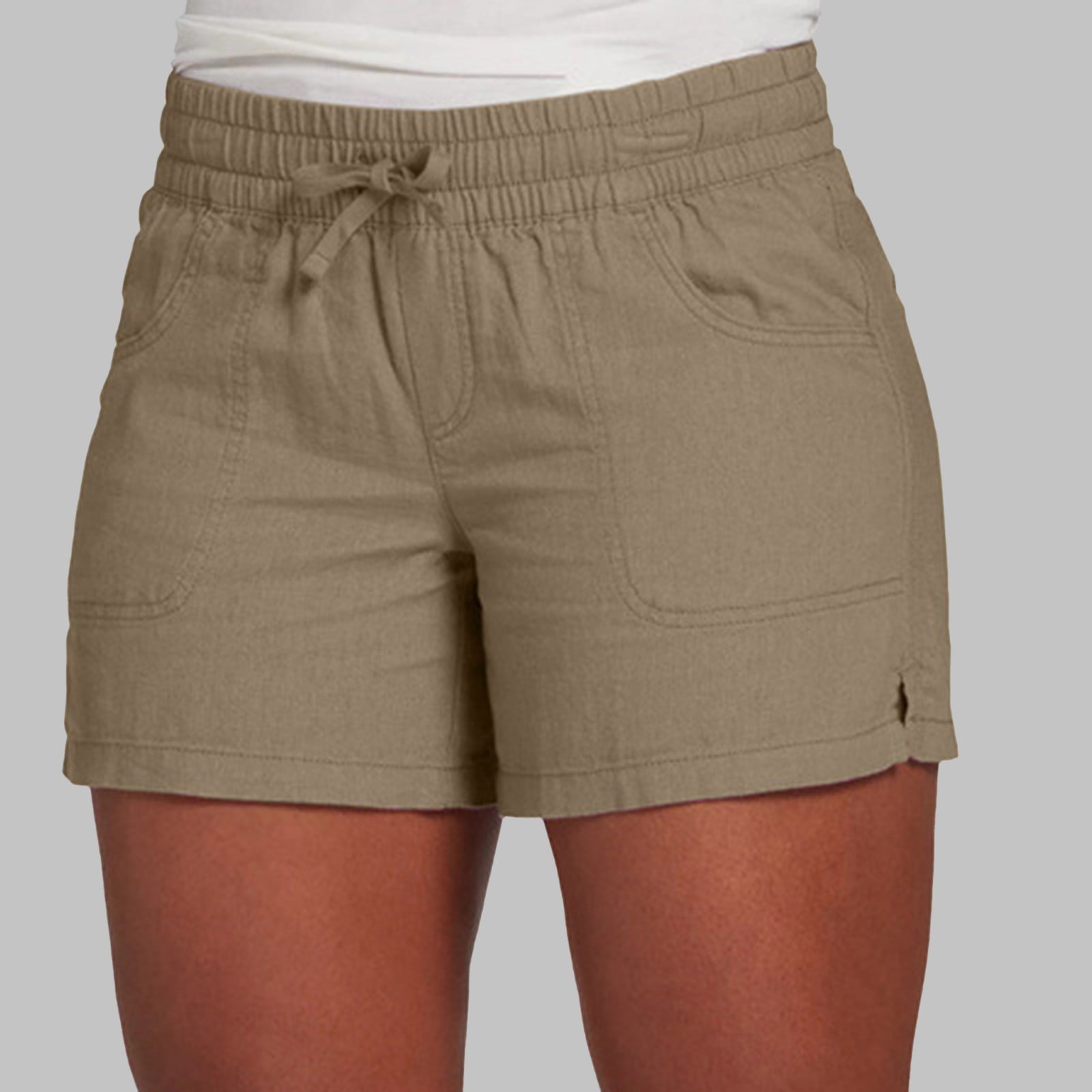 Vedolay Shorts for Women Womens Drawstring Shorts Summer Elastic Waist ...