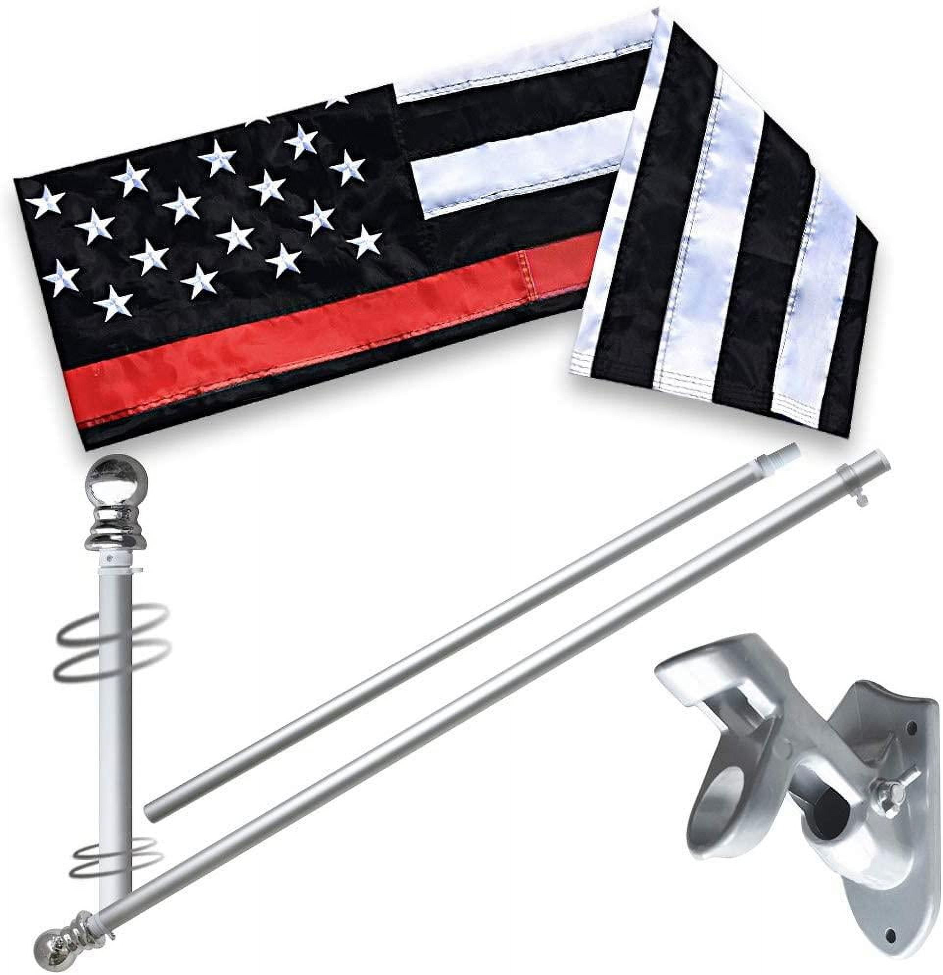 Vedouci USA 6Ft Thin Red Line Flag USA Fire Flag - Walmart.com