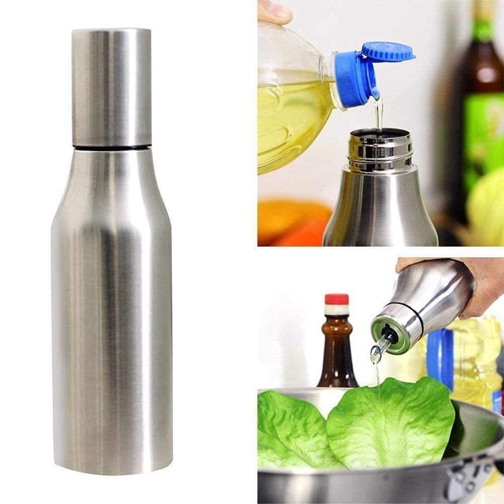 Vedprimestore Stainless Steel Oil Dispenser Bottle Oil Dropper Cooking ...