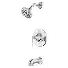 Premier Sanibel Three-Handle Tub & Shower Faucet, Brushed Nickel ...