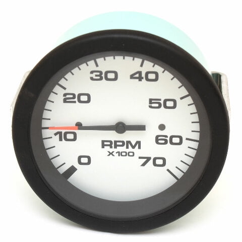 VeeThree Boat Tachometer Gauge 70009 | 3 1/4 Inch Black White - Walmart.com