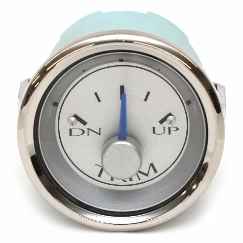 VeeThree Boat Trim Gauge 781543PDFB | 2 1/8 Inch Evinrude Suzuki ...