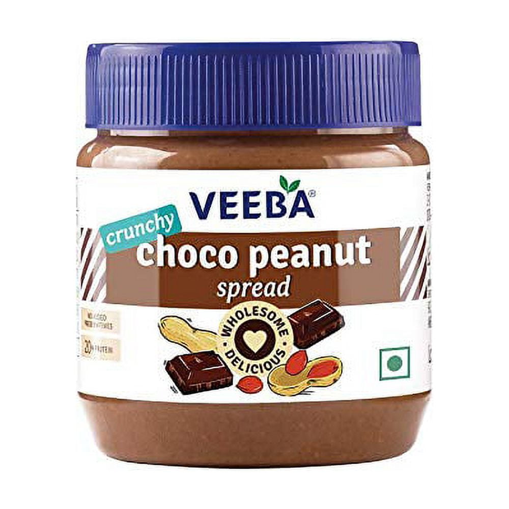 Veeba Choco Peanut Spread Crunchy Jar - 340gm - Walmart.com