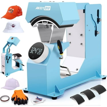 Wildnix 500W Hat Heat Press Machine for Custom Hat Printing, Adjustable ...