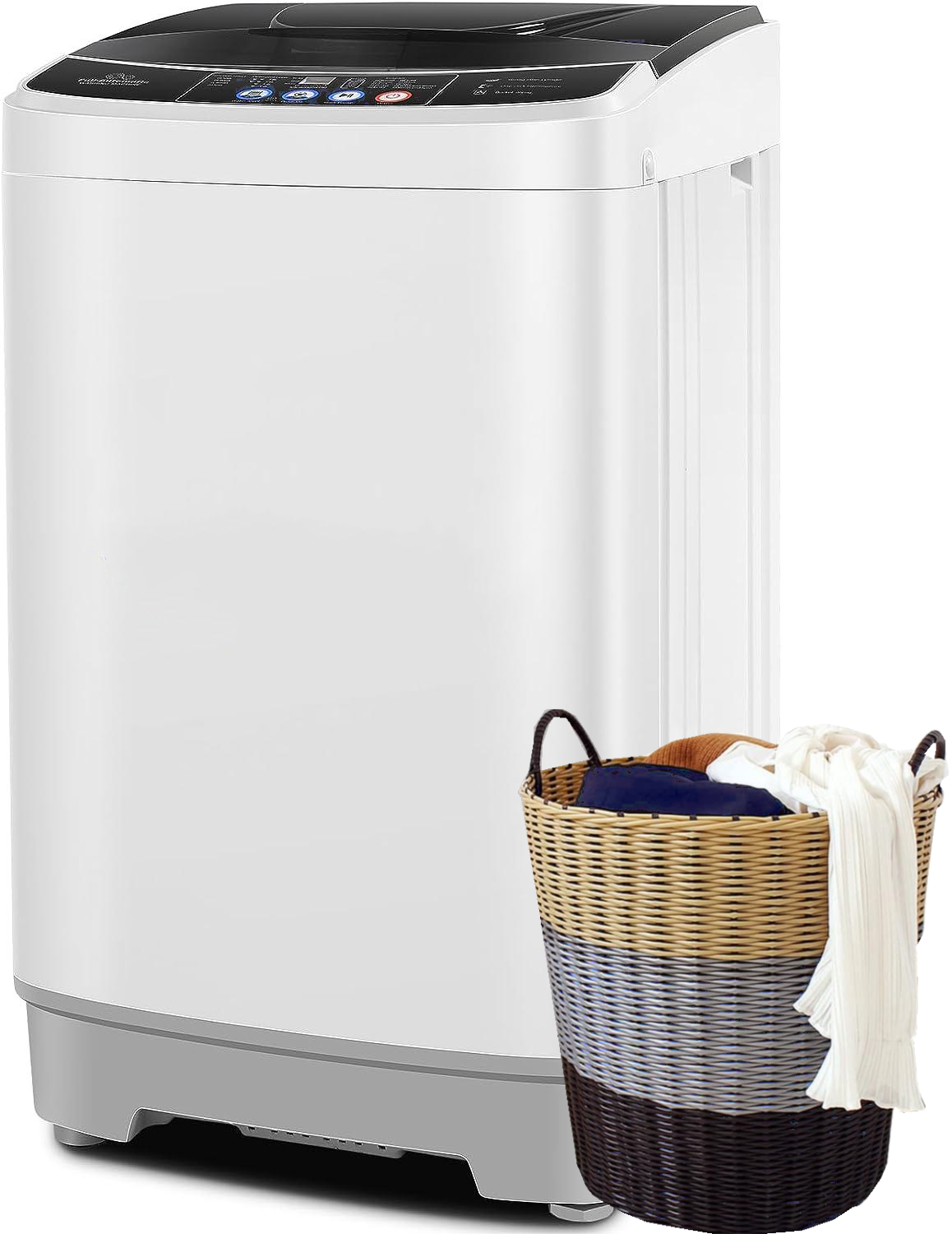 1.6 cu.ft. Compact Front Load Washer 1200 RPM with High Efficiency ...
