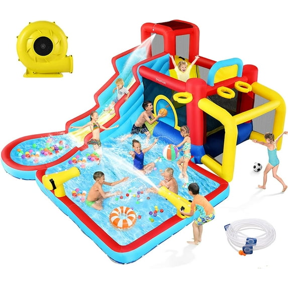 Walmart Cyber Monday Deals 2025 - Veeboto Inflatable Water Slide, 12-in ...