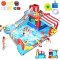 Veeboto Inflatable Water Slide with Dual Slides, Bounce House with ...
