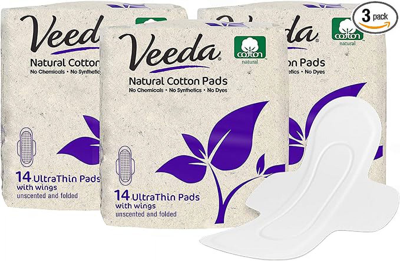 Veeda Ultra Thin Super Absorbent Day Pads Are Always Chlorine Pesticide Dye and Fragrance Free ...
