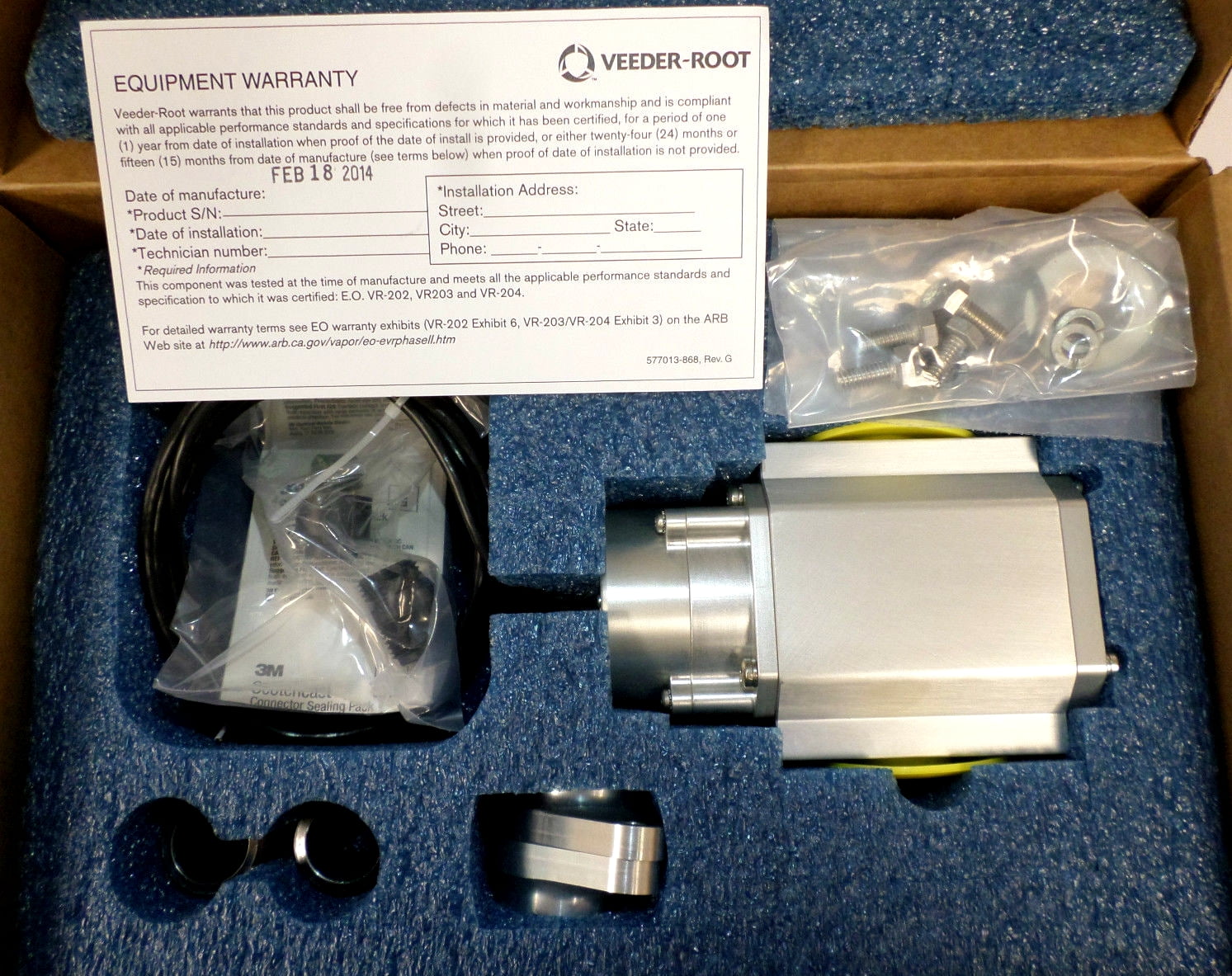 Veeder-Root 330020-445 Retrofit Healy ISD Vapor Flow meter Kit ...