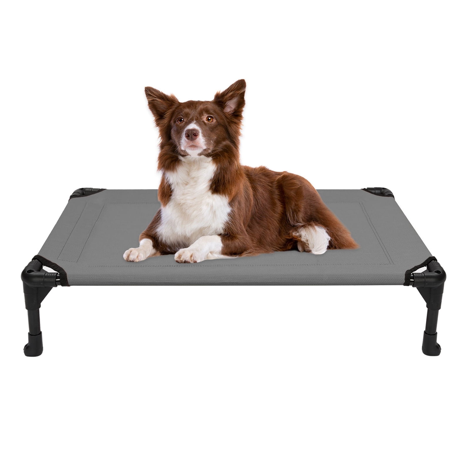 Veehoo Portable & Foldable Outdoor Camping Elevated Dog Bed, Cooling ...