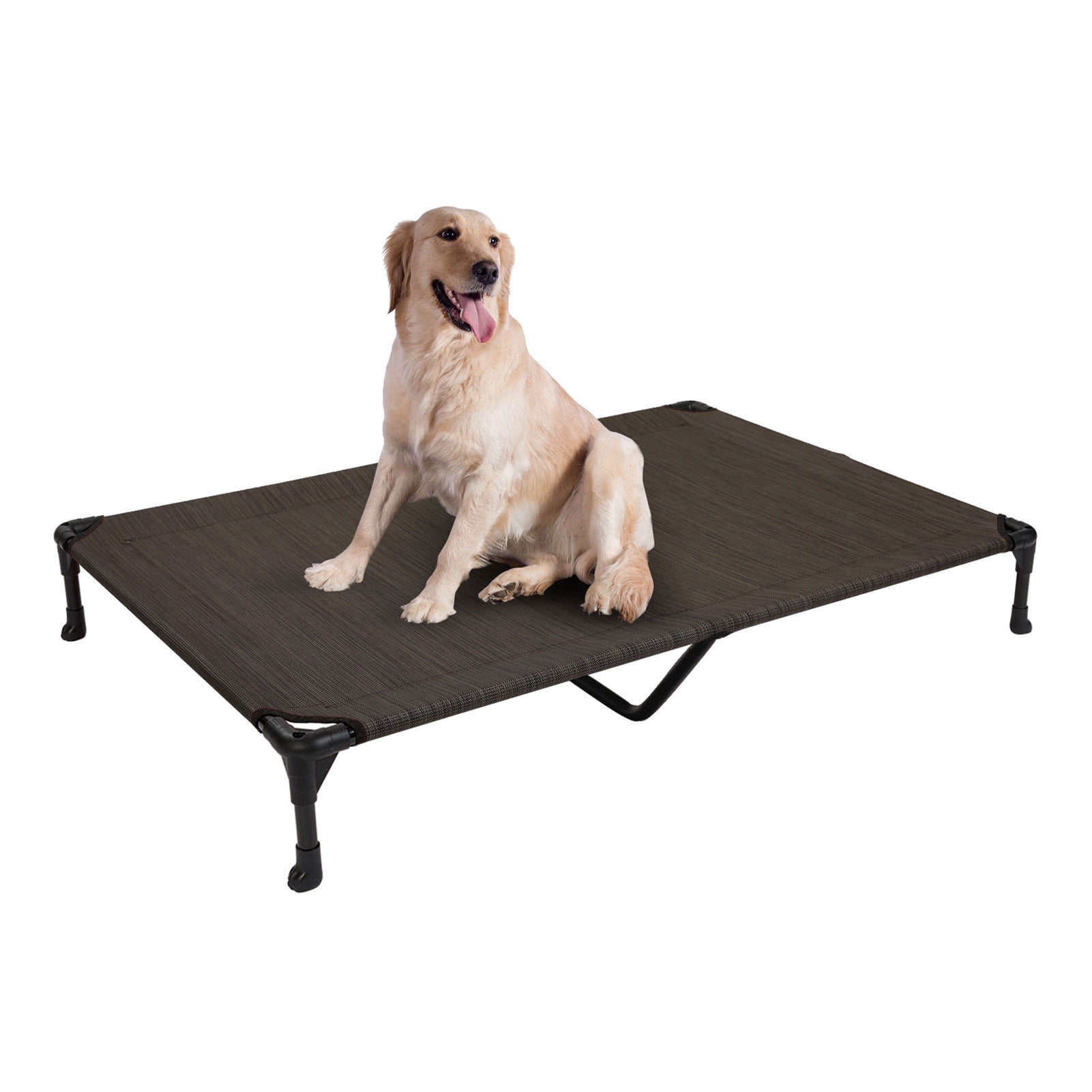 Veehoo X Large Cooling Elevated Dog Bed | Foldable, Portable, Washable ...