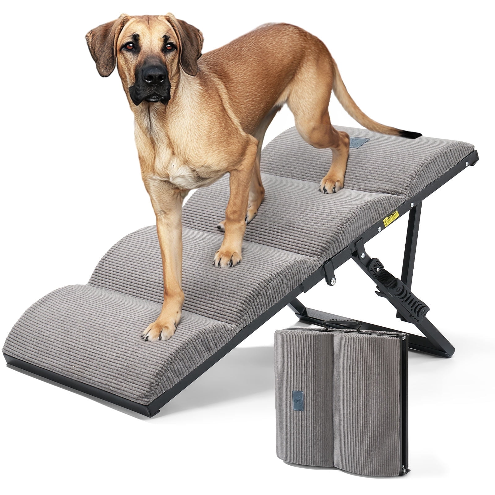 Veehoo Dog Ramp for Bed Couch Height Adjustable from 12" to 20 ...