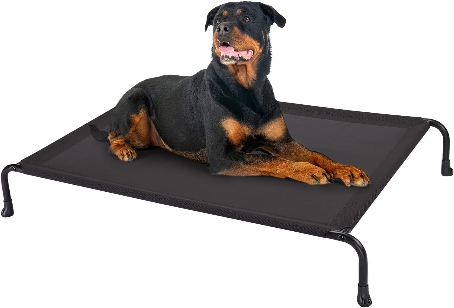 Veehoo Outdoor Elevated Dog Bed, Cooling Raised Dog Cots Beds with No ...