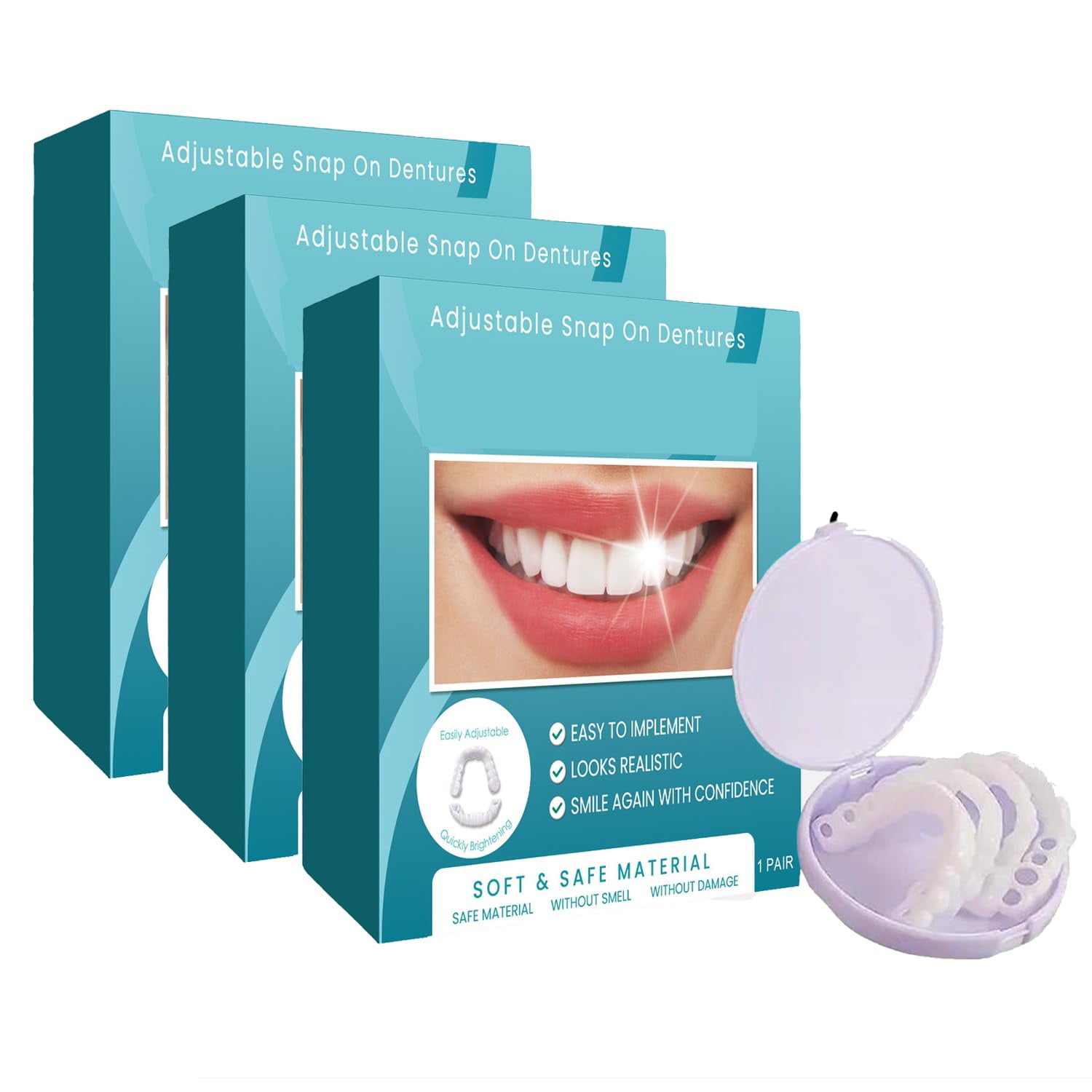 Veenorat Teeth, Veenora Clip-On Veneers, Adjustable Snap-On Teeth ...