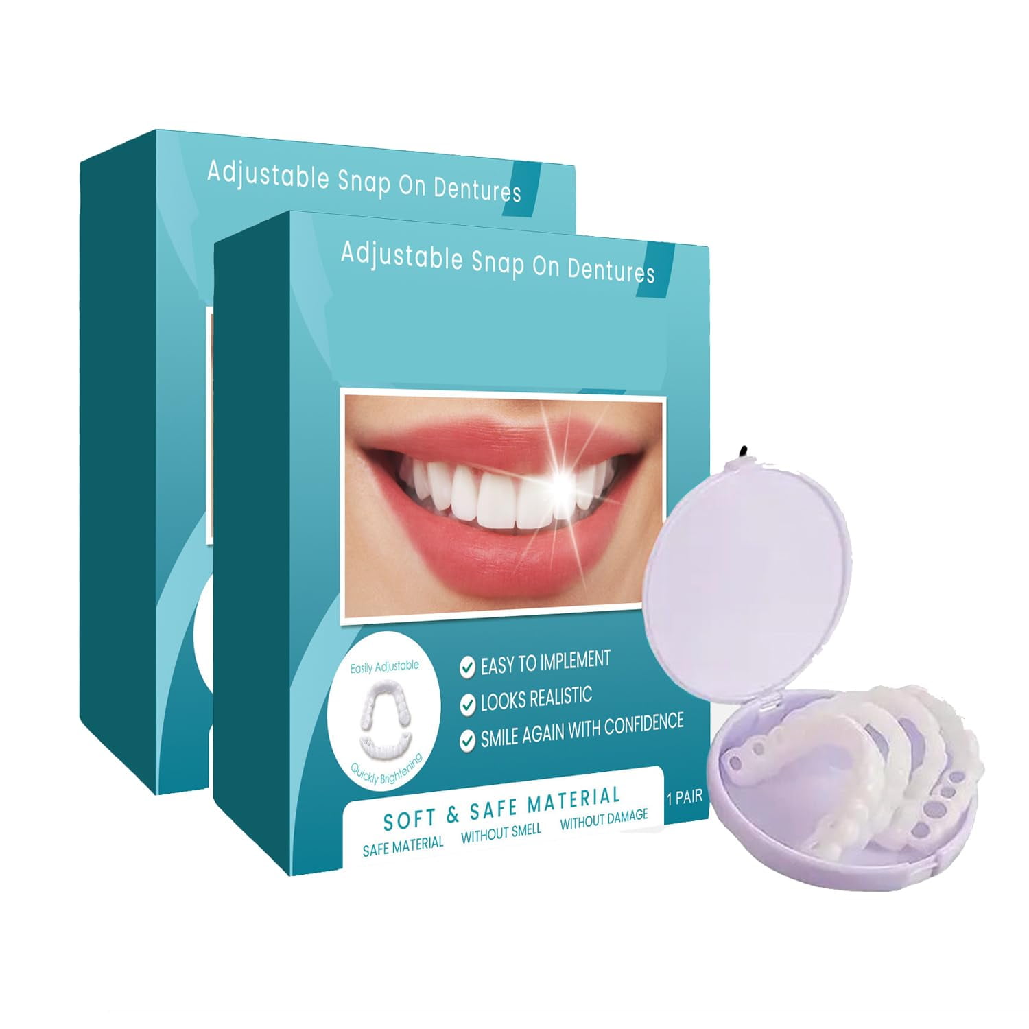 Veenorat Teeth, Veenora Clip-On Veneers, Adjustable Snap-On Teeth ...