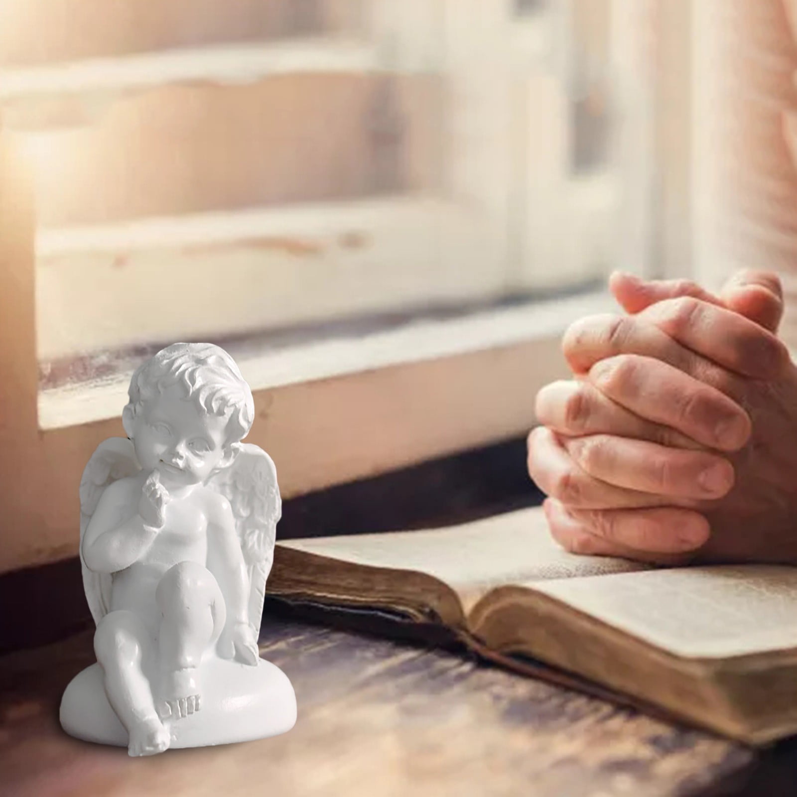 Veeogra Big Sale,Home Decor,Desk Accessories,Praying Cherub Adorable ...