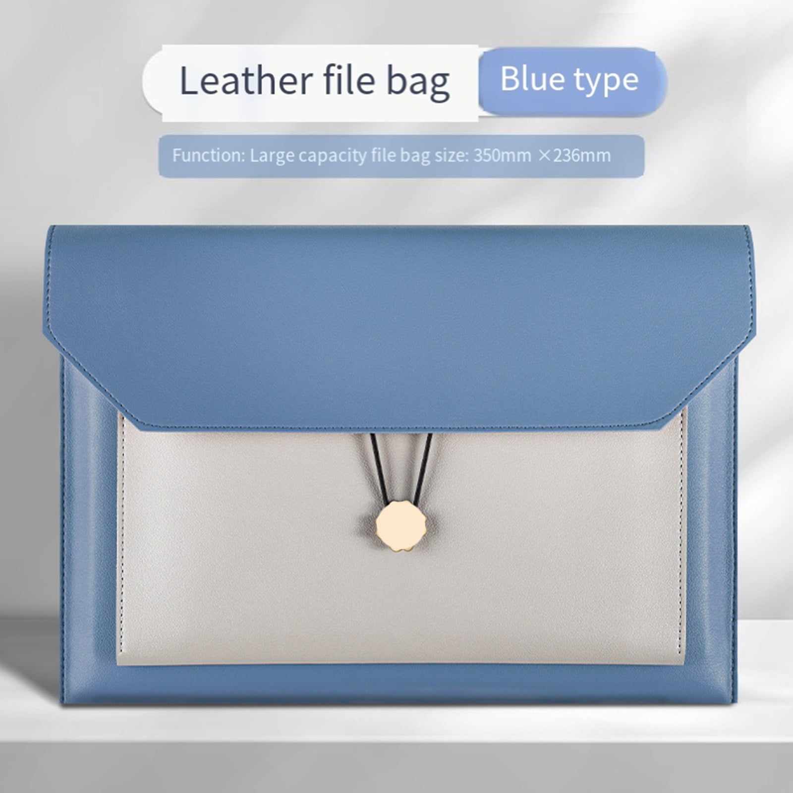 Veeogra Big Sale,Pocket Folders,Leather Business Document Bag Button ...