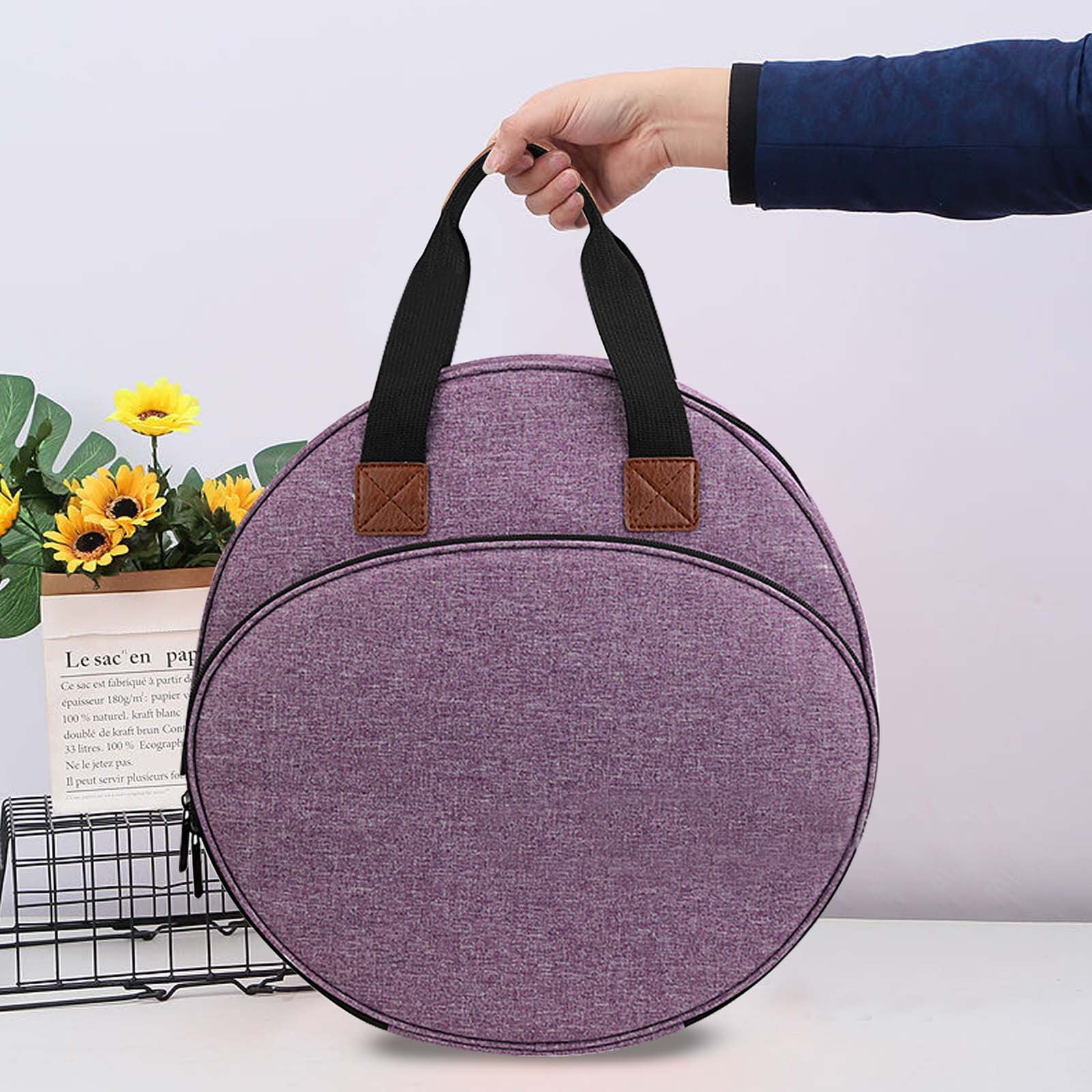 Veeogra Tools,Coloch Embroidery Project Bag With Handle Purple Storage ...