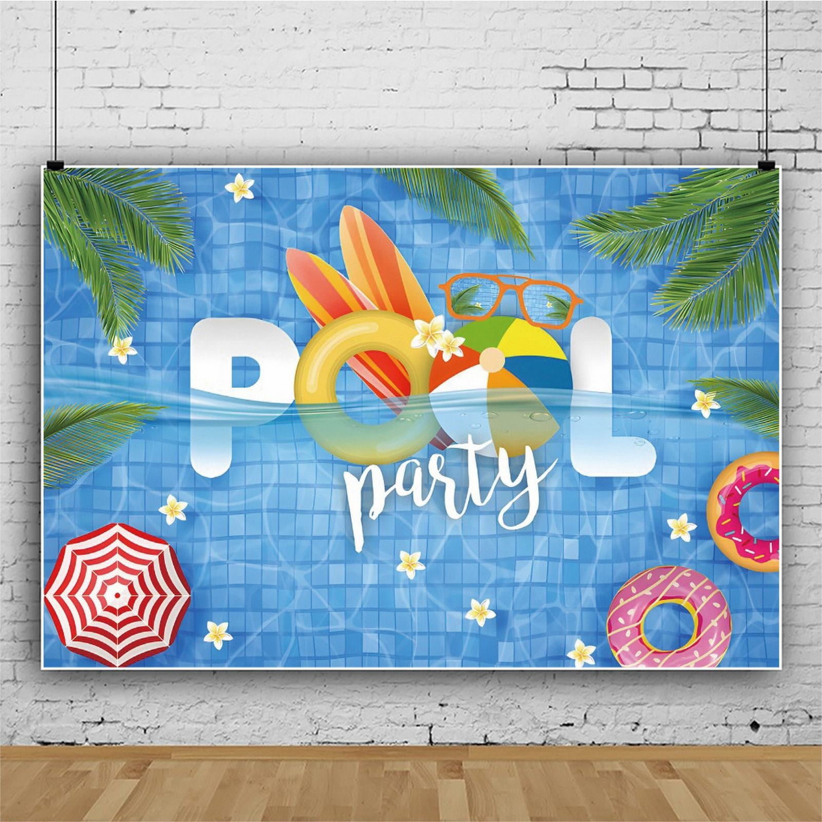 Veeogra Clearance,Wall Decor,Backdrop,Summer Pool Party And Tablecloth ...