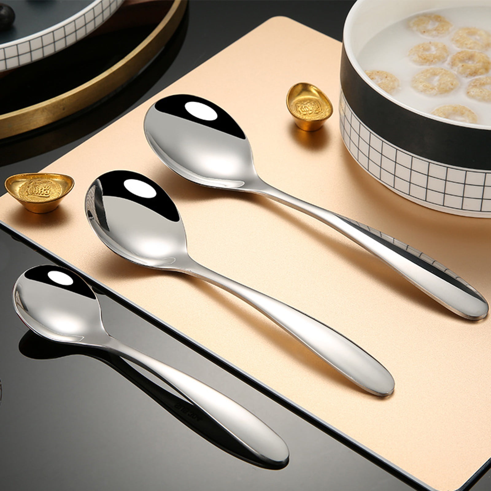 Veeogra Spoons,Original Bouillon Stainless Steel Soup Spoons 6 Set ... Veeogra Spoons,Original Bouillon Stainless Steel Soup Spoons 6 Set ...