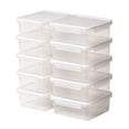 Veeogra Hinged Plastic Food Containers,1800Ml Meal Prep Boxes,Clear Bpa ...