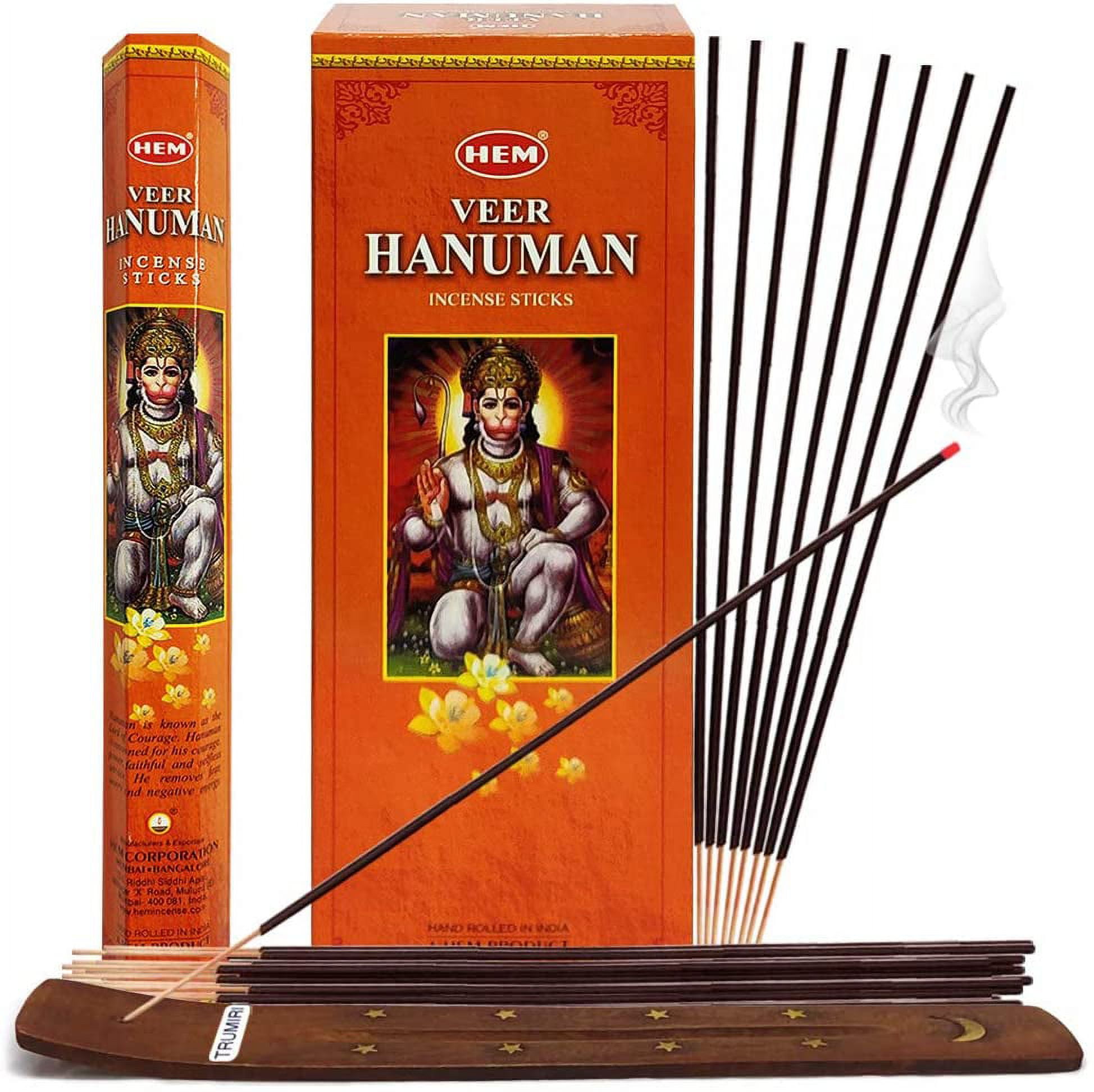 Veer Hanuman Incense Sticks And Incense Stick Holder Bundle Insence ...