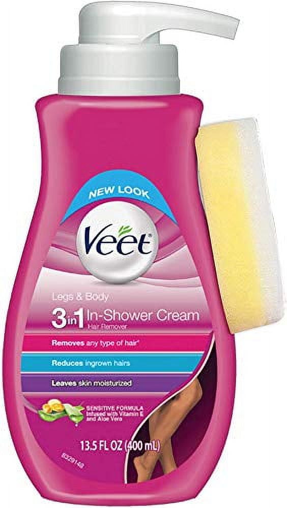 Veet Botanic Inspirations In Shower Cream for Legs & Body, 13.5 oz ...
