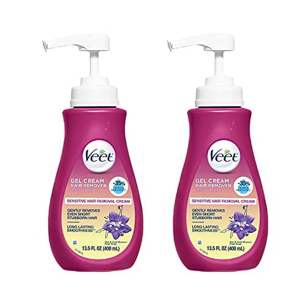 Veet Gel Cream Legs & Body, Pink, 27.04 Fl Oz, Pack of 2 - Walmart.com