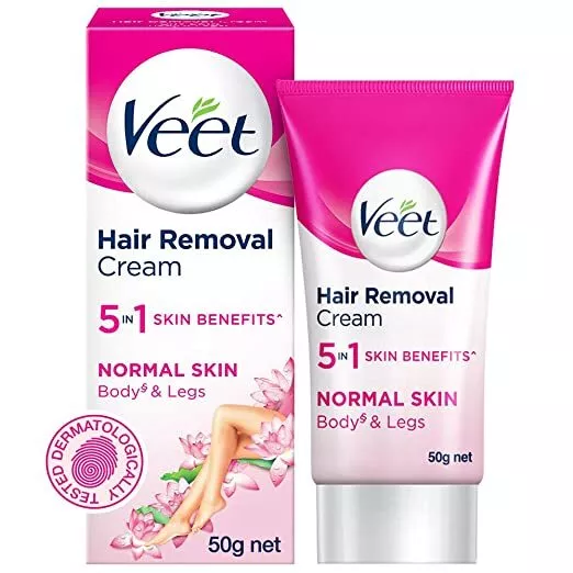 Veet Hair Removal Cream 5In1 Skin Benefits Normal Skin Body And Legs ...