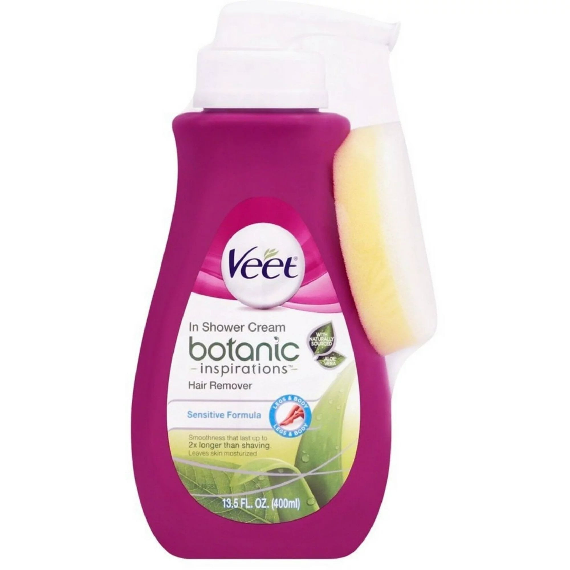 Veet Skin Depilatory In Shower Hair Removal Cream, Botanic Inspirations ...