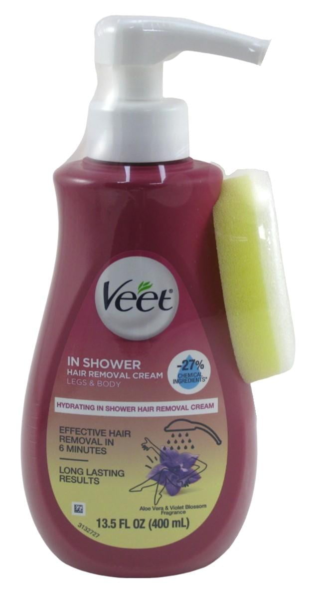 Veet In Shower Hair Removal Cream Legs & Body 13.5oz Pump (Pack of 3 ...