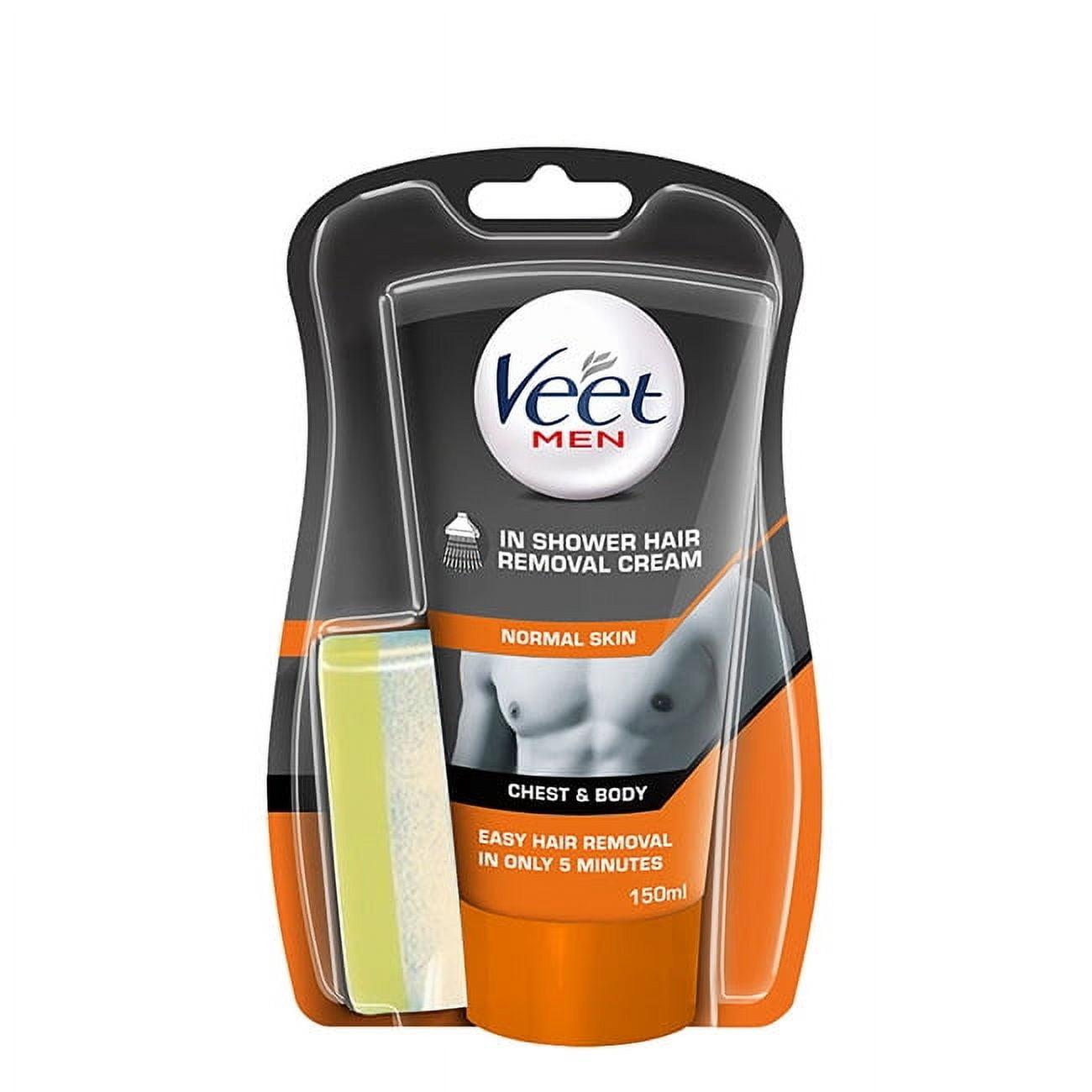Veet Men In-Shower Hair Removal Normal Skin 150ml - Walmart.com