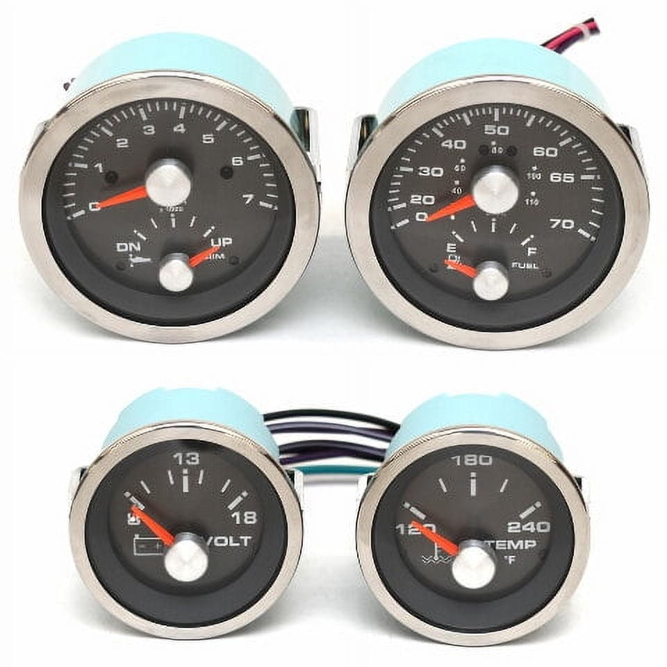 Veethree Boat Gauge Set | Solaris Tachometer Speedometer (4PC ...