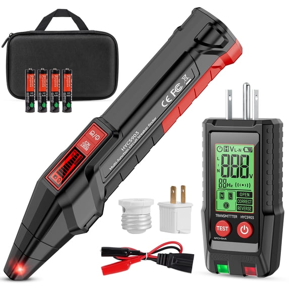 Circuit Breaker Finder with LCD Display, 90-250V Electrical Circuit ...