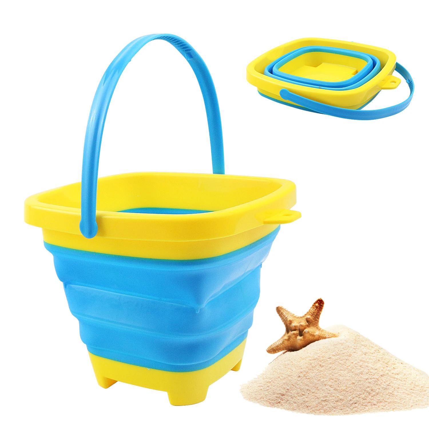 Veevvio Multifunctional Folding Water Play Bucket Pink Silicone Bath ...