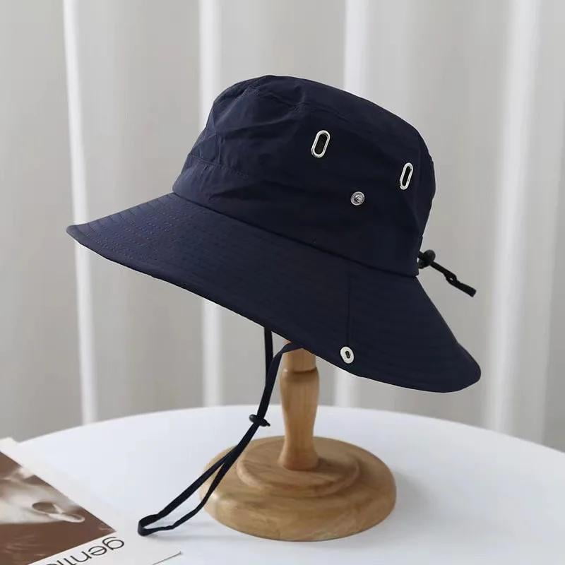 Veevvio Summer Bucket Hat for Men Big Brim Outdoor Sun Protection Cap ...