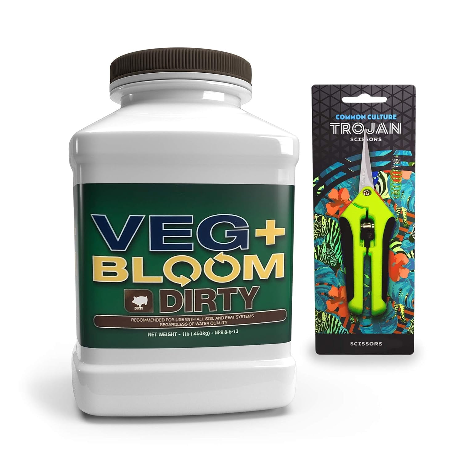 Veg+ Bloom Dirty Formulated Nutrient Powder for Soil and Peat -1lb with ...