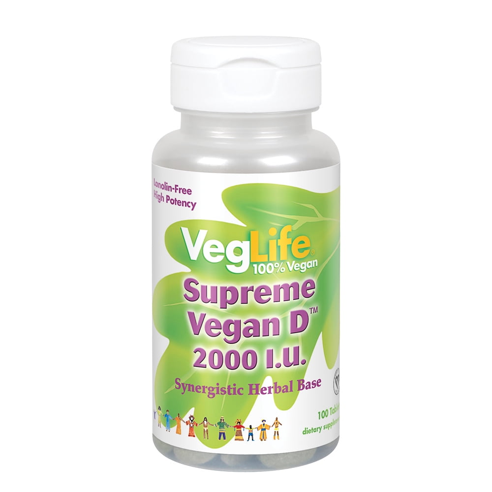 VegLife Supreme Vegan D-2 2000IU | High Potency Vitamin for Bone ...