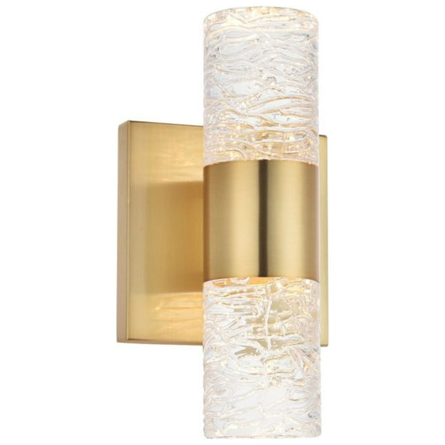 Vega 2 light Gold LED Wall Sconce - Walmart.com