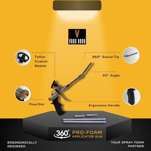 Vega Bond Ergonomically Designed Pro-Foam Applicator Gun for Spray Foam ...