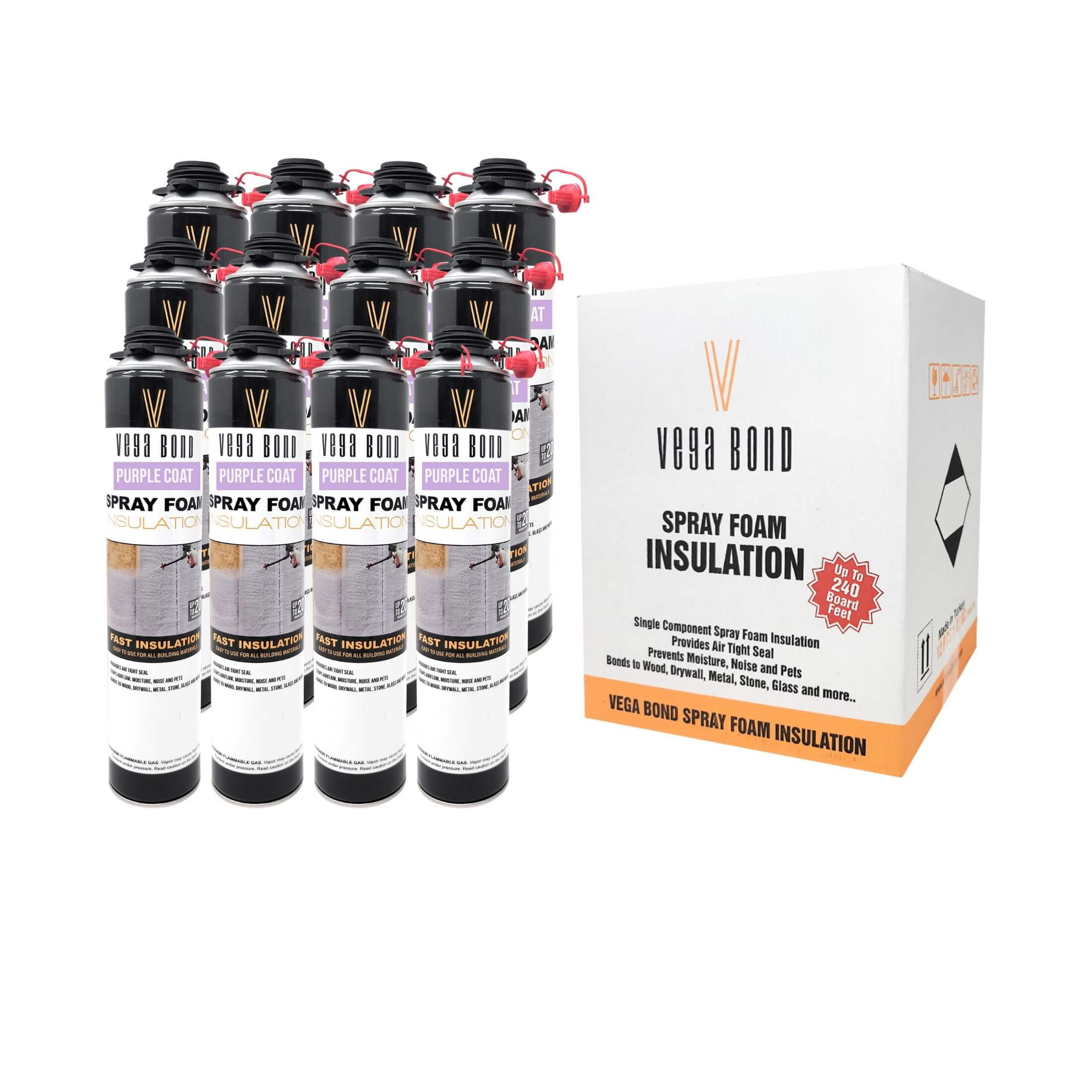 Vega Bond Purplecoat Single Component Closed Cell Insulation Spray Foam ...