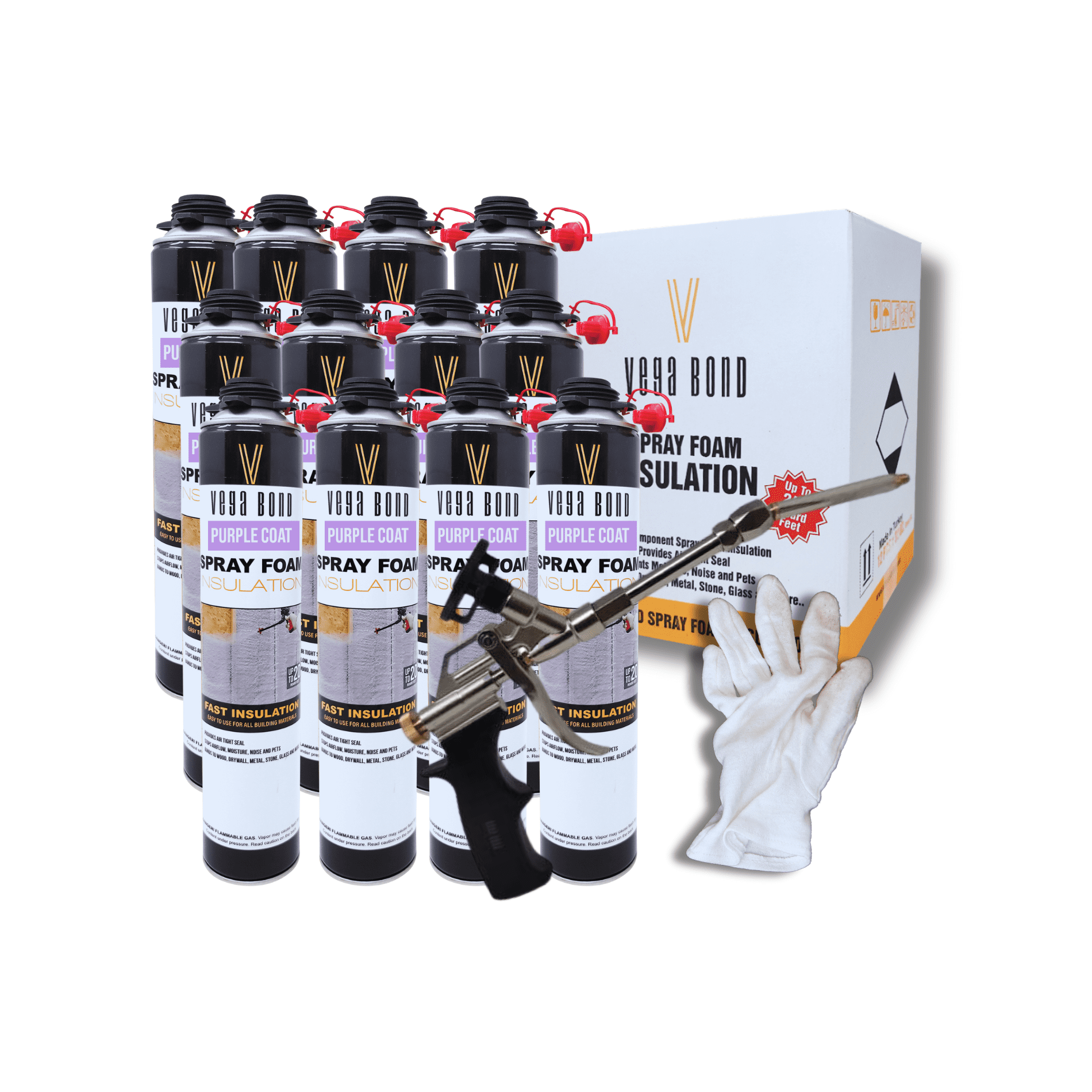 Vega Bond Purplecoat Single Component Closed Cell Insulation Spray Foam ...