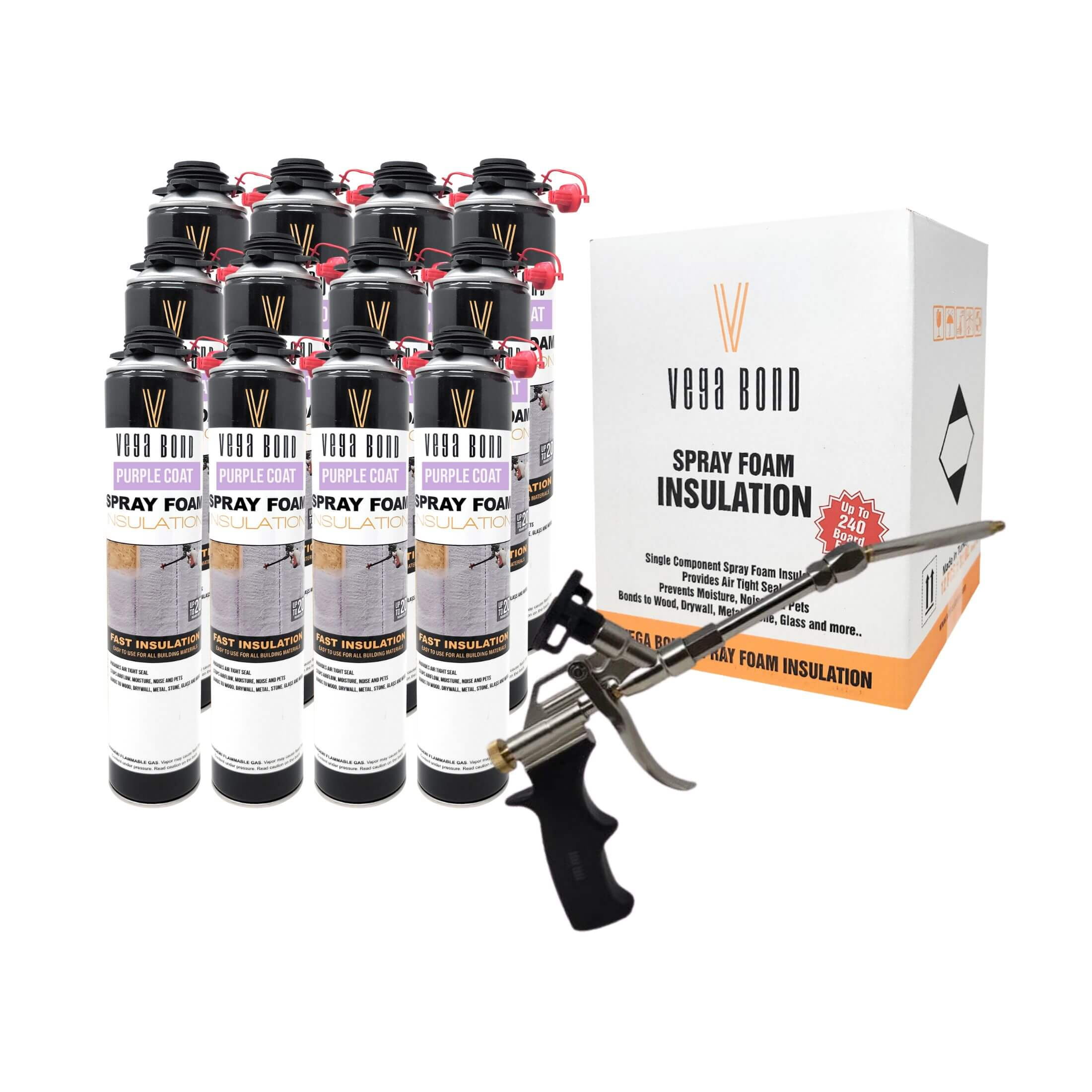 Vega Bond Purplecoat Single Component Closed Cell Insulation Spray Foam ...