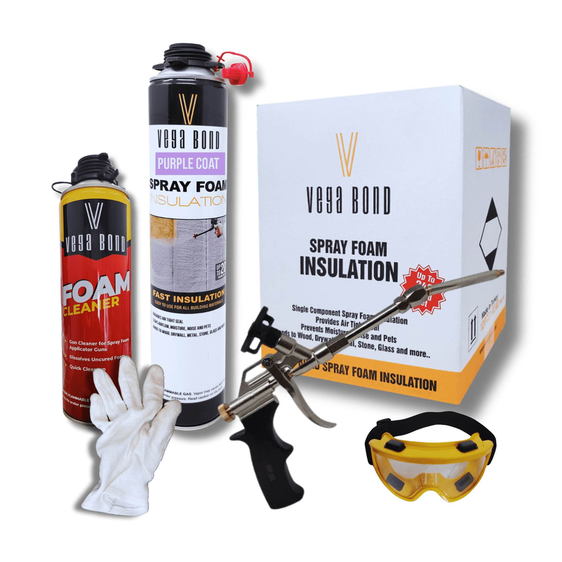 Vega Bond Purplecoat Single Component Closed Cell Insulation Spray Foam ...