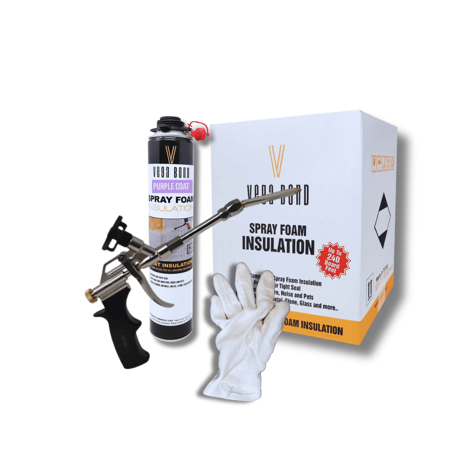 Vega Bond Purplecoat Closed Cell Insulation Spray Foam 29 oz, 20 Board ...