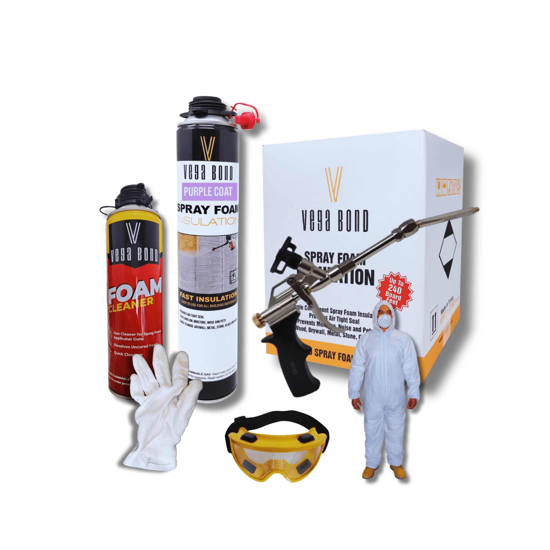 Vega Bond Purplecoat Single Component Closed Cell Insulation Spray Foam ...