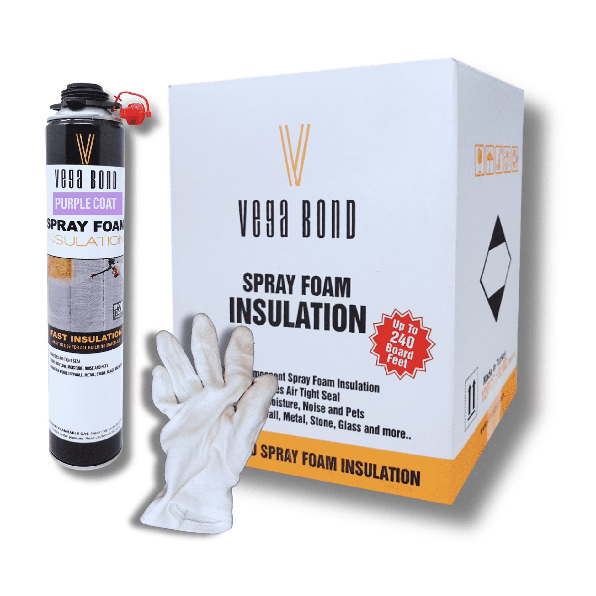 Vega Bond Purplecoat Insulation Spray Foam, Single Component, 29 oz ...