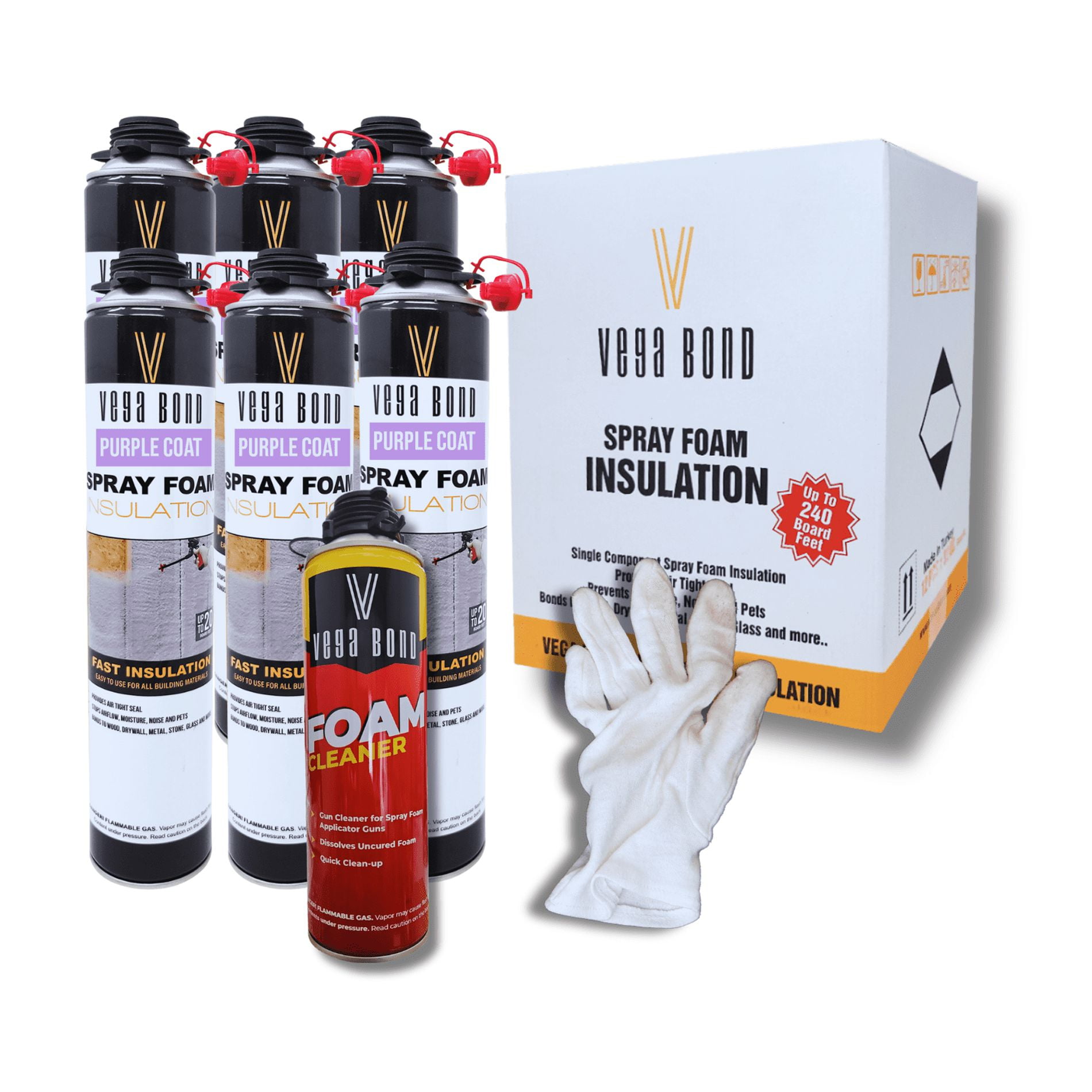 Vega Bond Purplecoat Single Component Closed Cell Insulation Spray Foam ...
