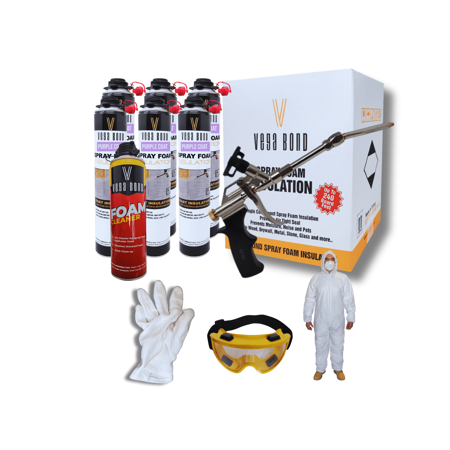 Vega Bond Purplecoat Single Component Closed Cell Insulation Spray Foam ...