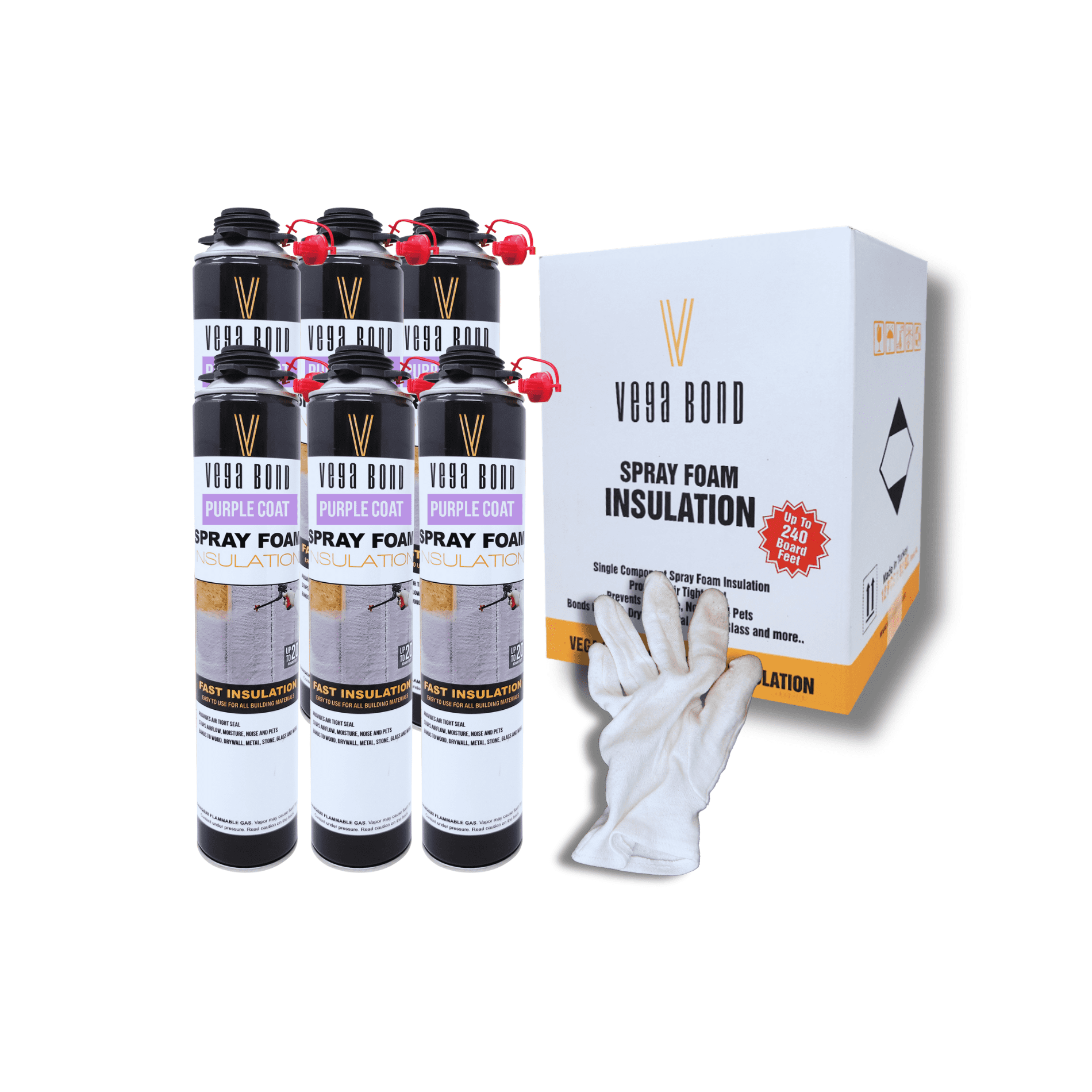 Vega Bond Purplecoat Single Component Closed Cell Insulation Spray Foam ...